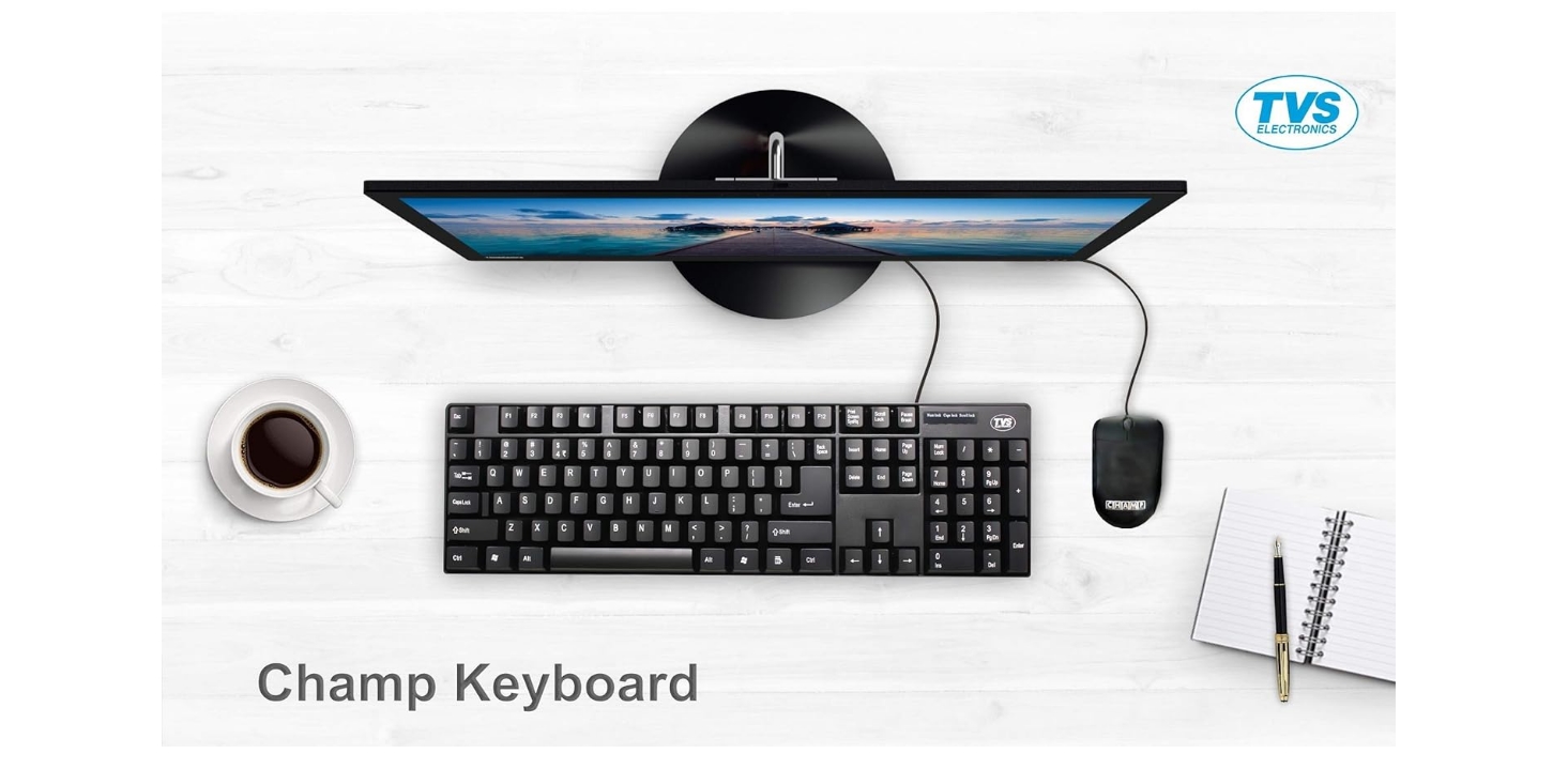 TVS ELECTRONICS Champ Wired Keyboard (Black) – Online Mizoram
